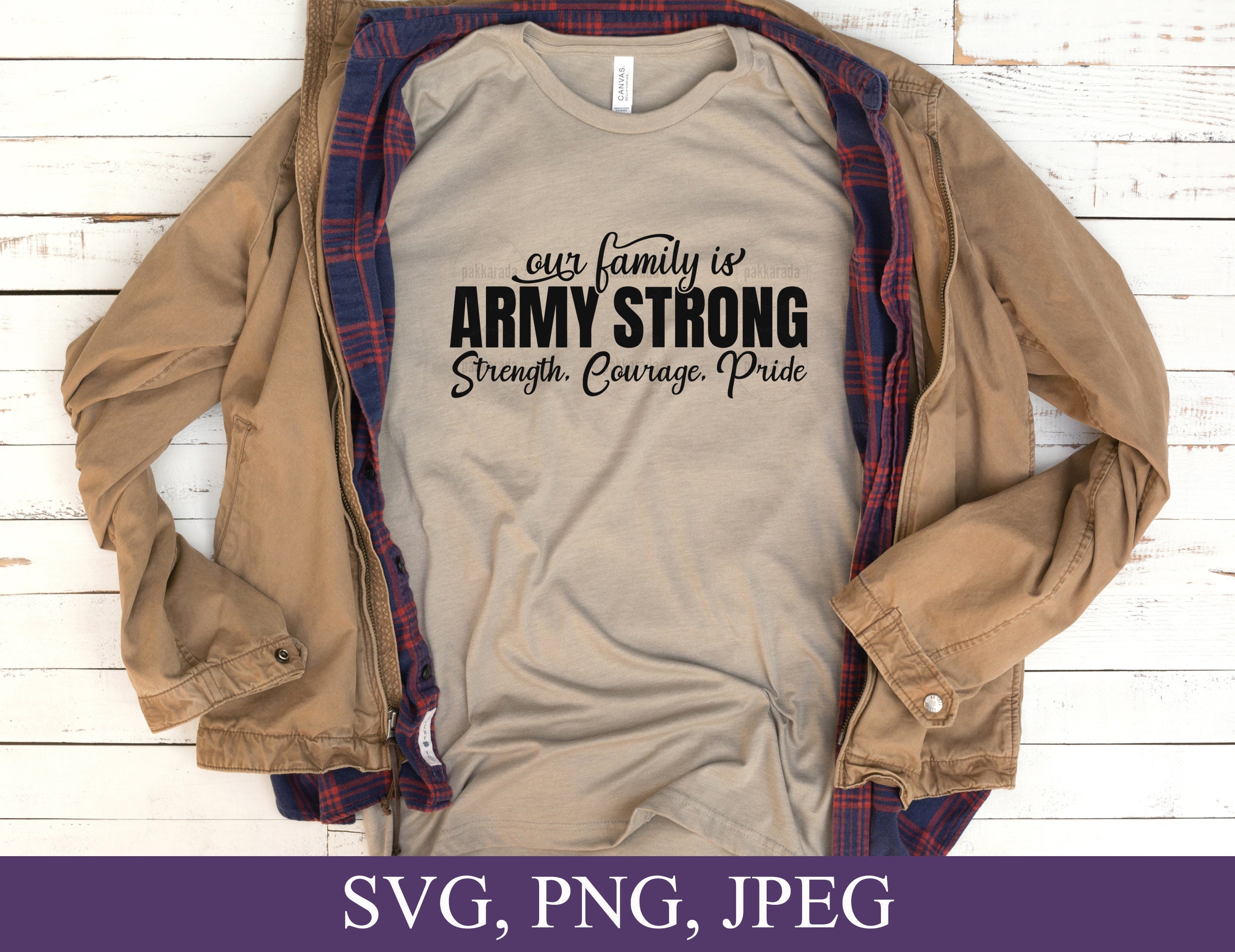 Our Family is Army Strong Strength Courage Pride Svg File - Etsy