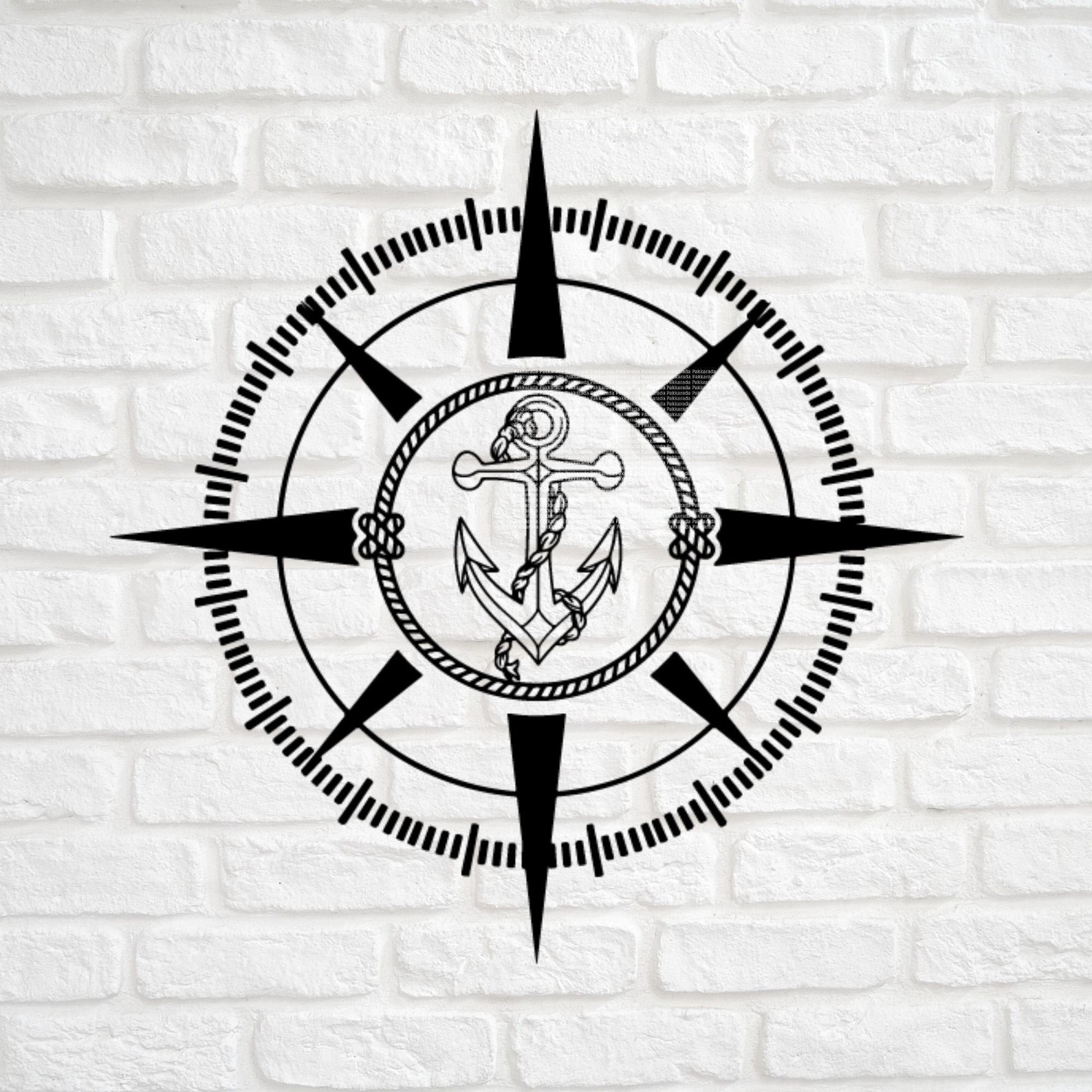 Anchor Compass SVG PNG Cut File Instant Download For | Etsy