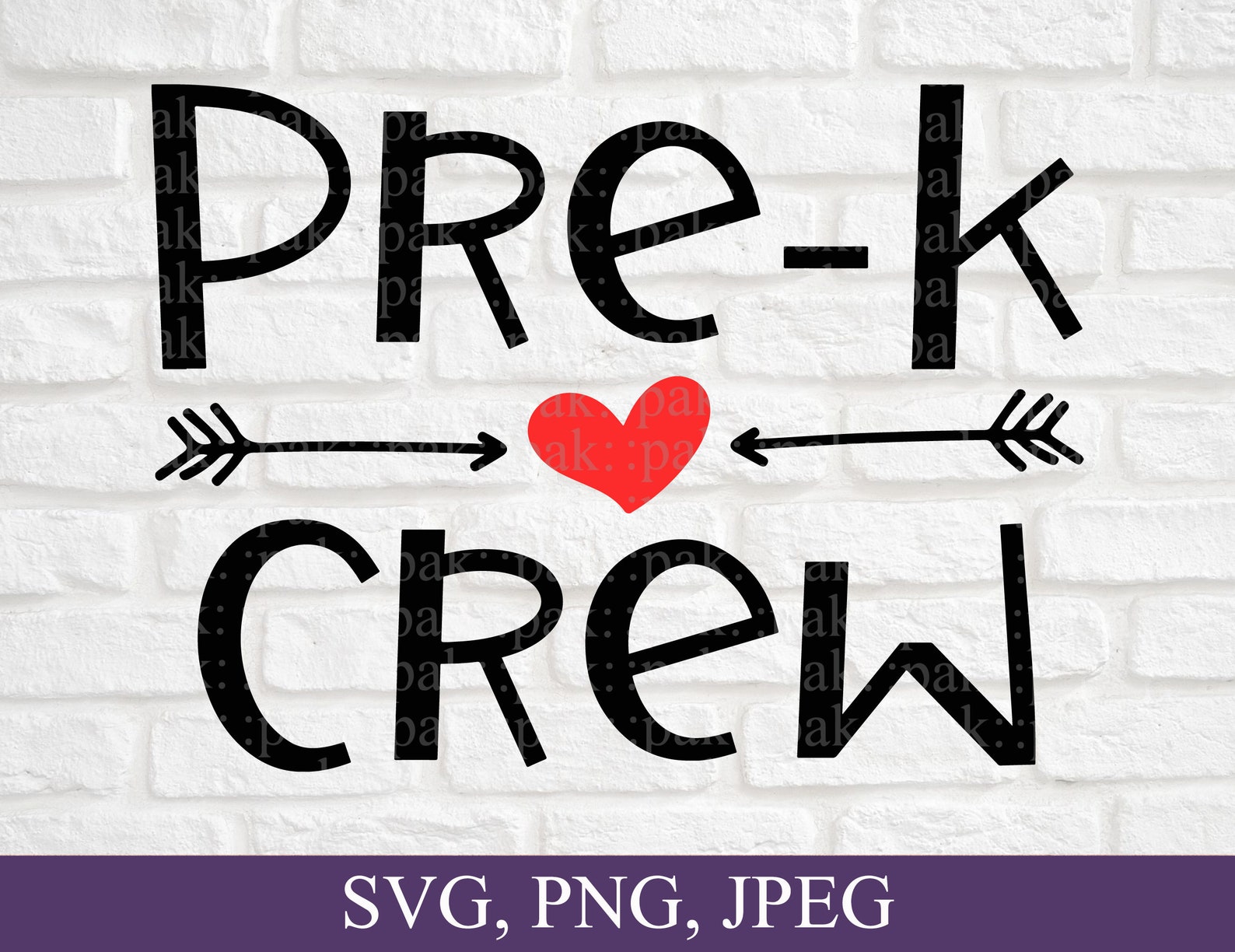 Pre-k Crew Crew, Pre-k Svg for Matching Shirt, Pre-k Svg, Teacher Gift ...
