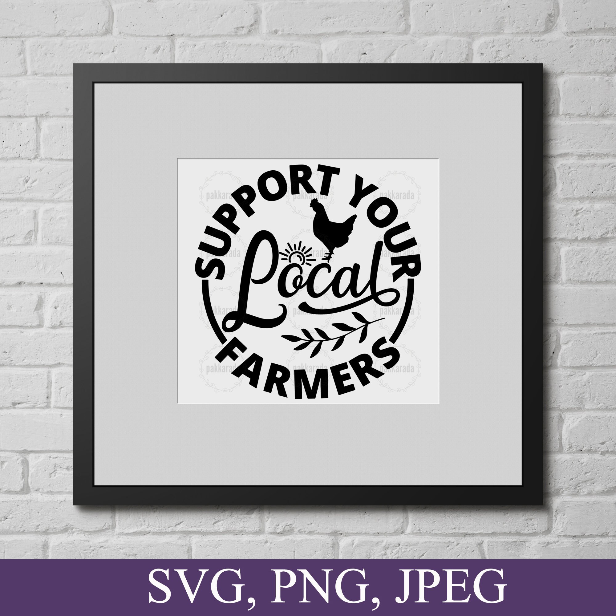 Support Your Local Farmers Svg Farm Svg Local Farm Sign Svg | Etsy