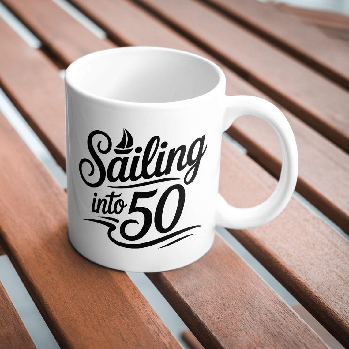 Sailing Into 50 SVG – Nautical 50th Birthday Shirt Design, Cruise Party ...