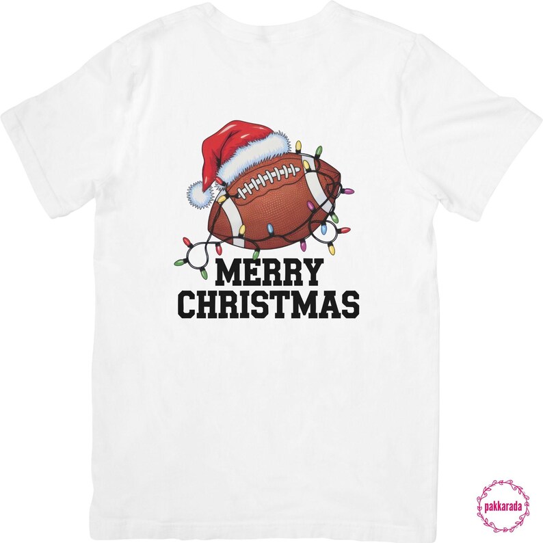 Christmas Football PNG, Festive Santa Hat Design, Sports Holiday ...