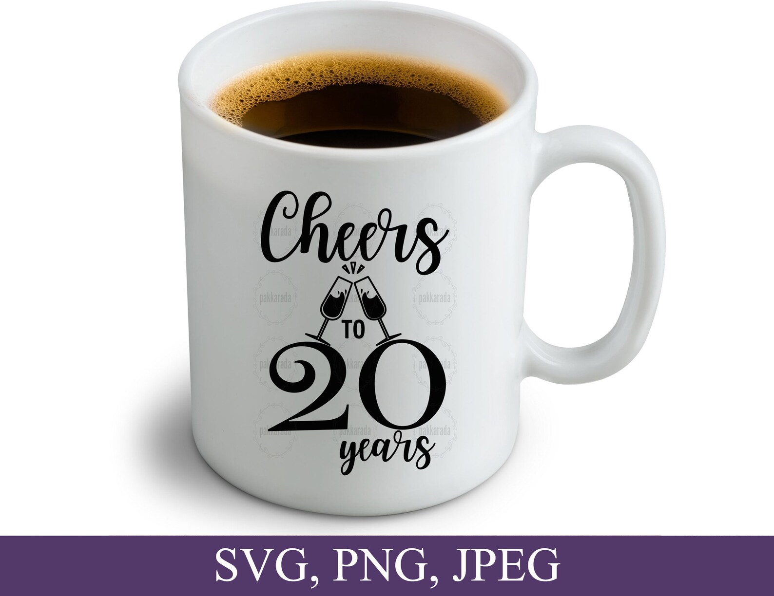 20th Birthday SVG Cheers to 20 Years SVG File 20th - Etsy