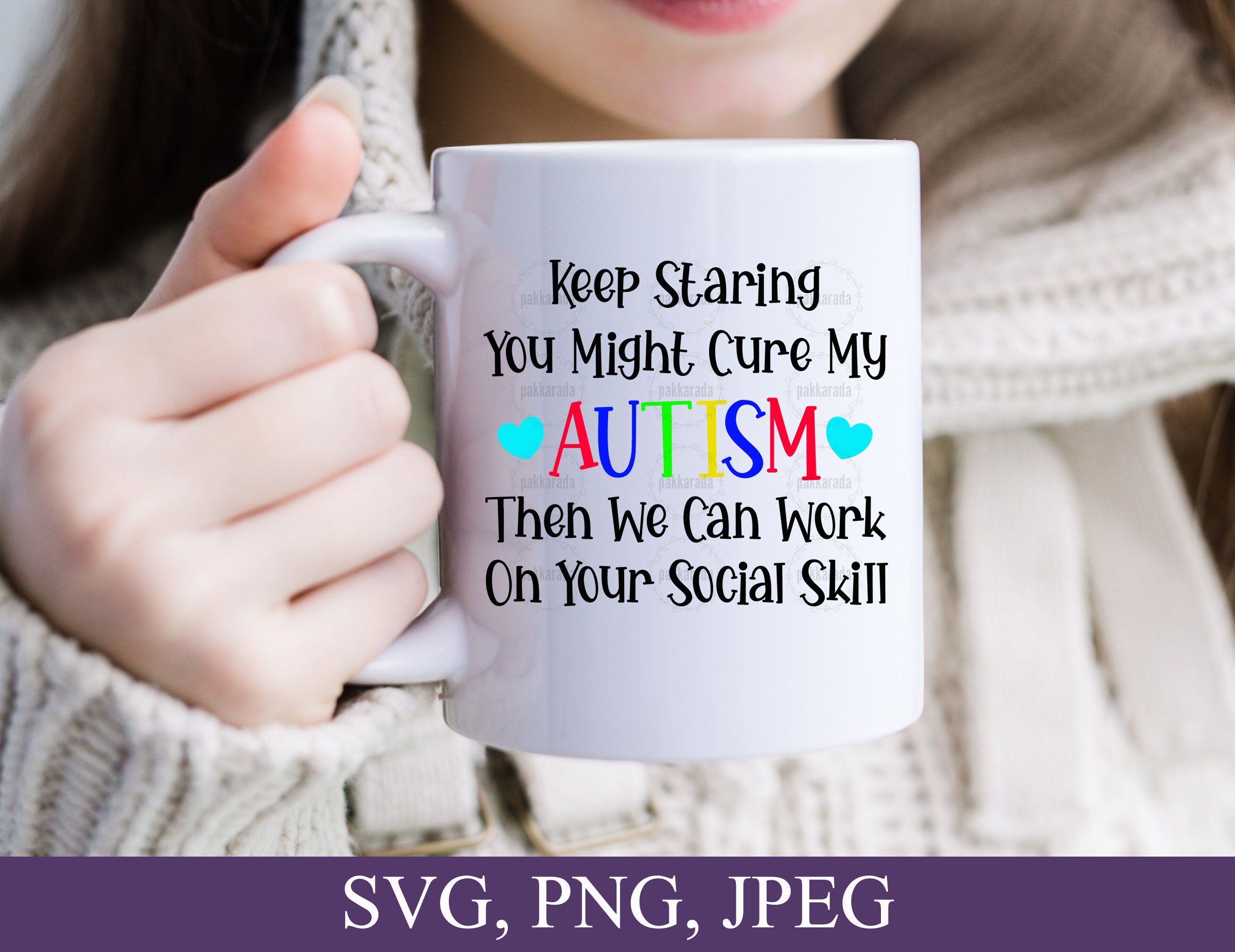 Autism Svg Keep Staring You Might Cure My Autism Then We Can - Etsy