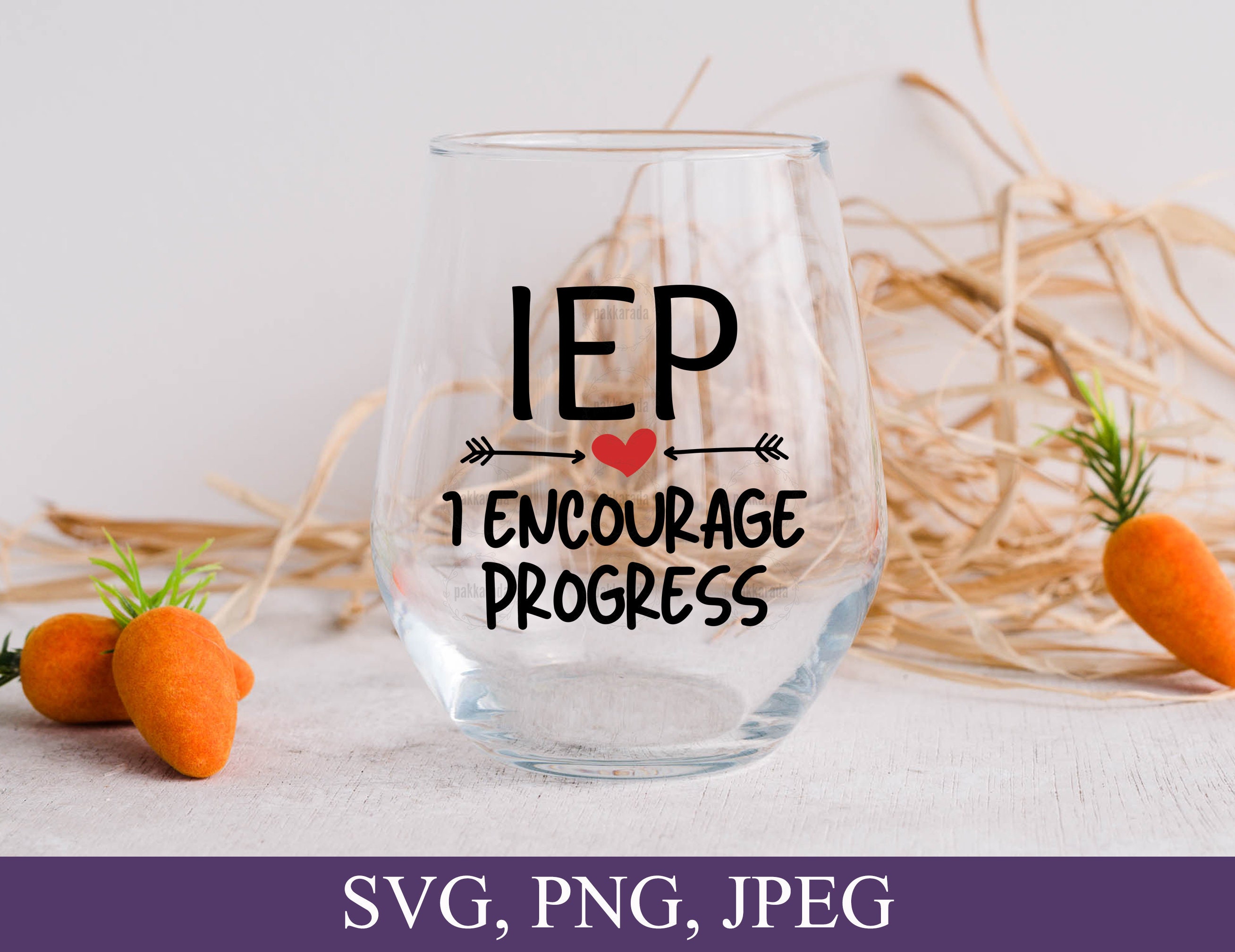 IEP I Encourage Progress Svg & Png Special Education Teacher | Etsy