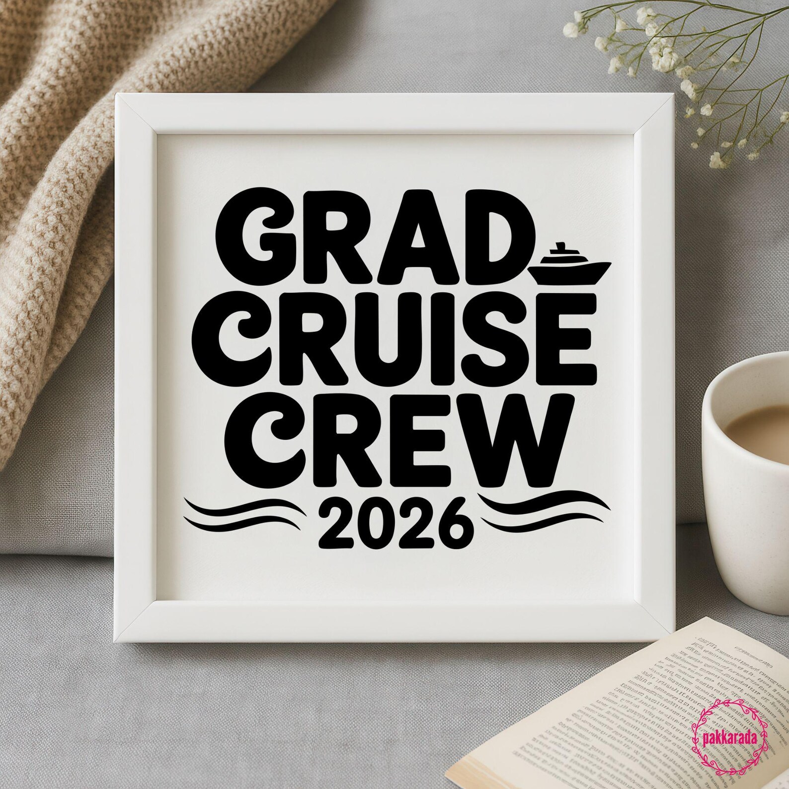 Grad Cruise Crew 2026 SVG – Graduation Cruise Ship Group Shirt Design ...
