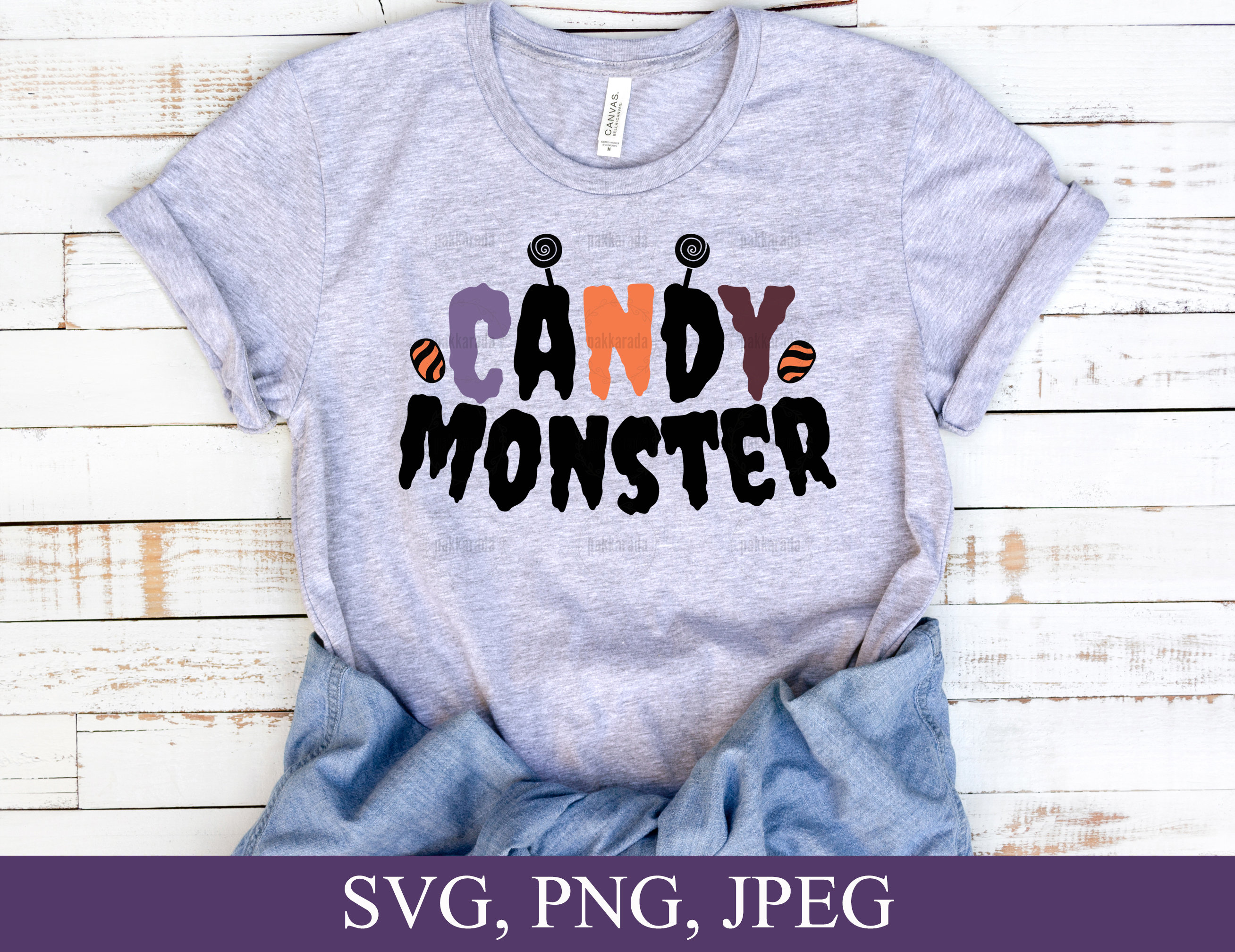 Candy Monster Svg, Halloween Svg, Kids Halloween Shirt Svg, Halloween ...