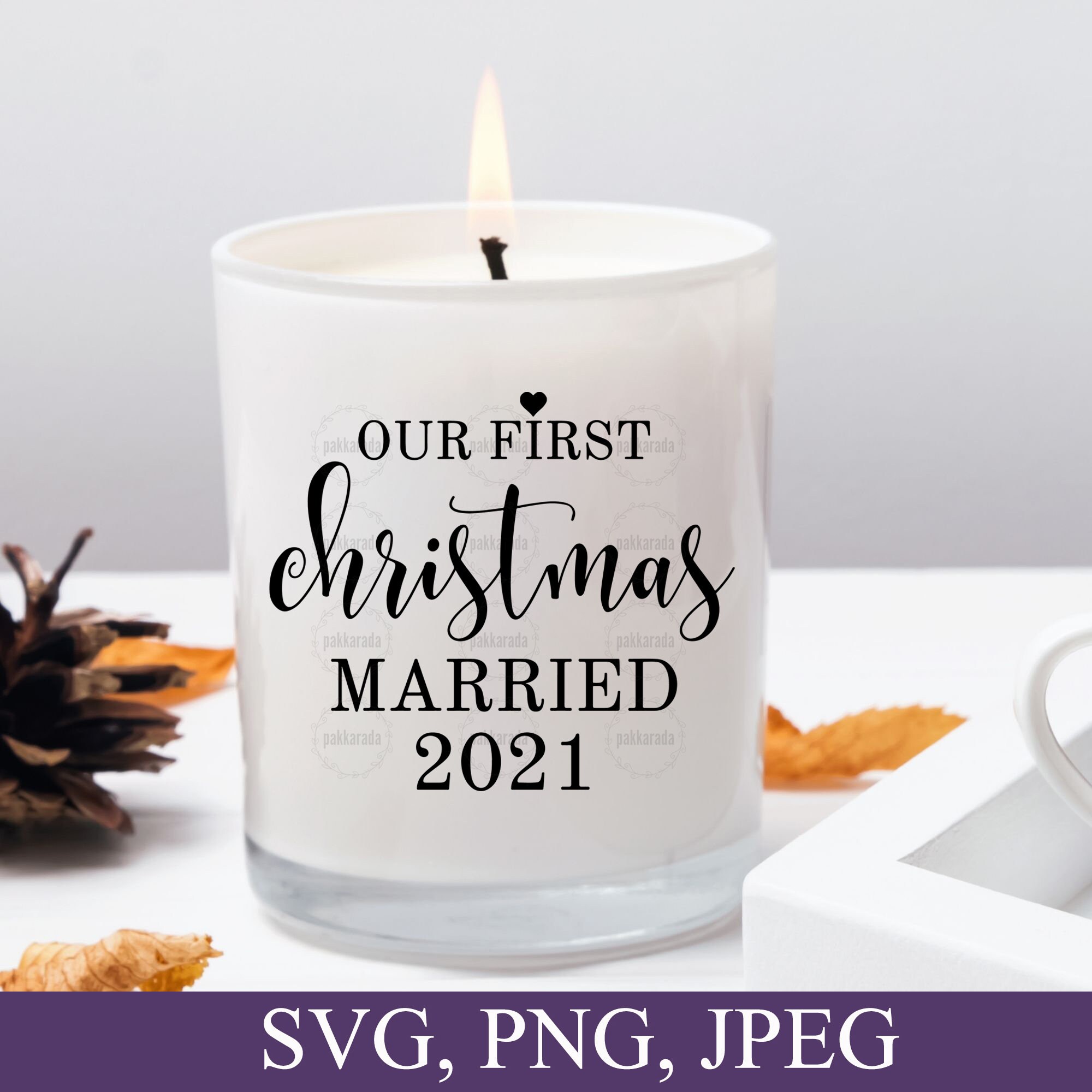 Our First Christmas Engaged SVG Married SVG Wedding | Etsy