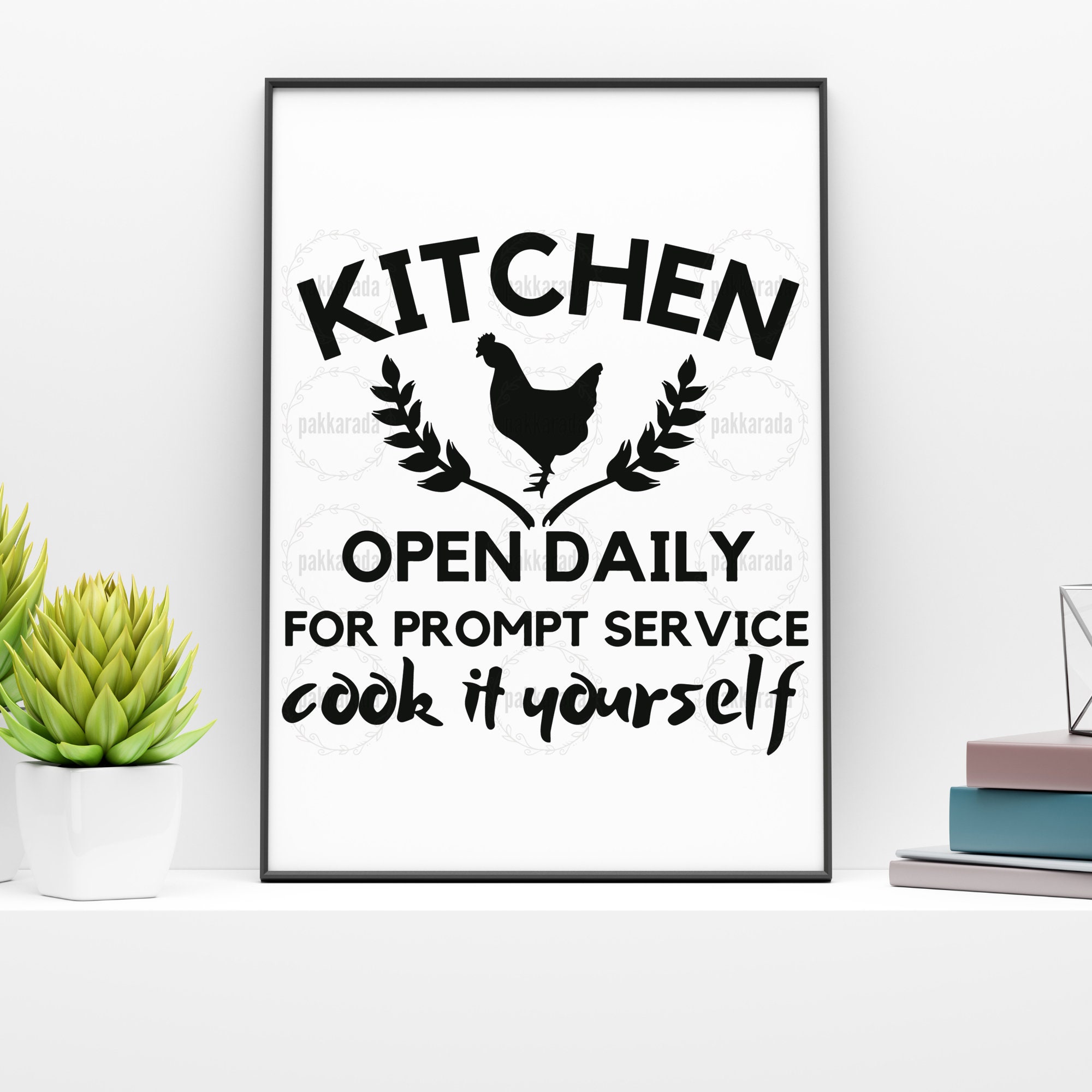 Kitchen Open Daily SVG Cut File Prompt Service Cook It | Etsy
