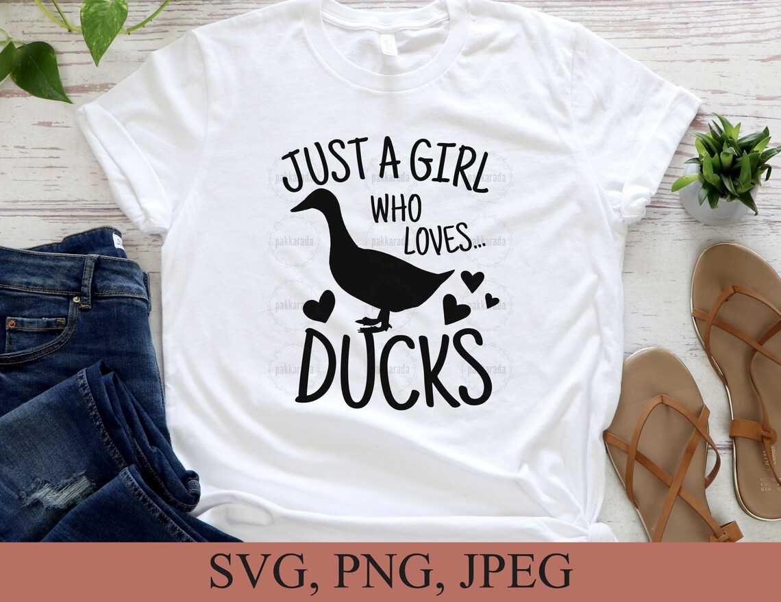 Just A Girl Who Loves Duck Svg, Duck Mom, Animal Lovers Svg, Duck Lover ...