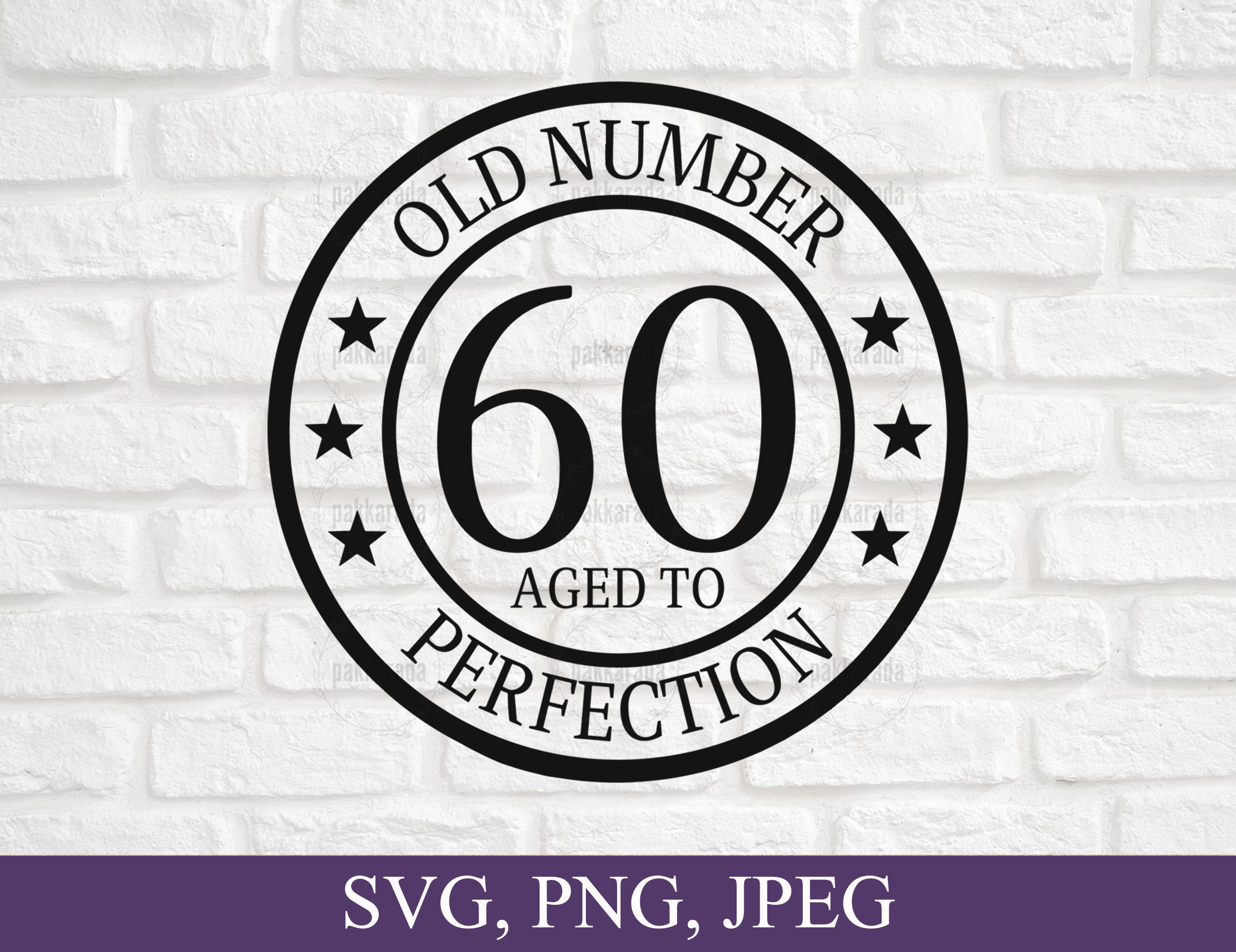 Visual Arts Craft Supplies & Tools Cut File Svg 60th birthday Svg ...