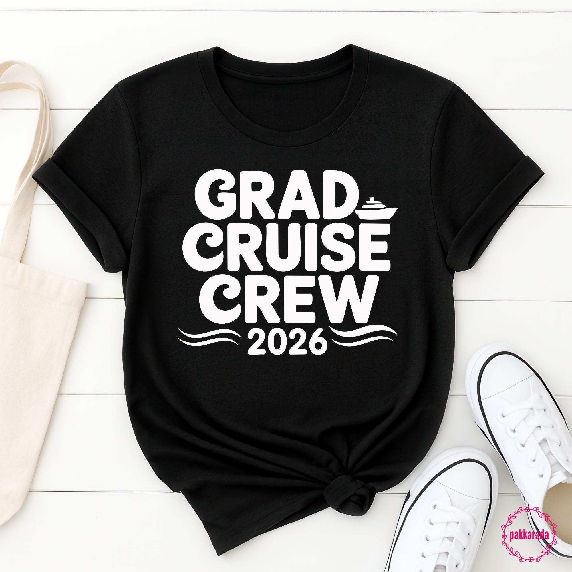 Grad Cruise Crew 2026 SVG – Graduation Cruise Ship Group Shirt Design ...
