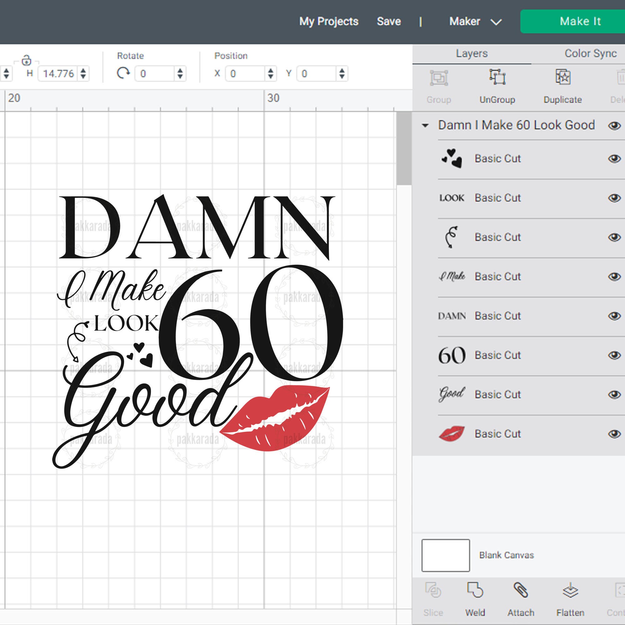 Damn I Make 60 Look Good Svg, Sixty Years Old Birthday Svg, 50th ...