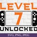 Level 7 Unlocked, 7th Birthday Svg, Birthday Boy Svg, 7th Birthday Gift ...