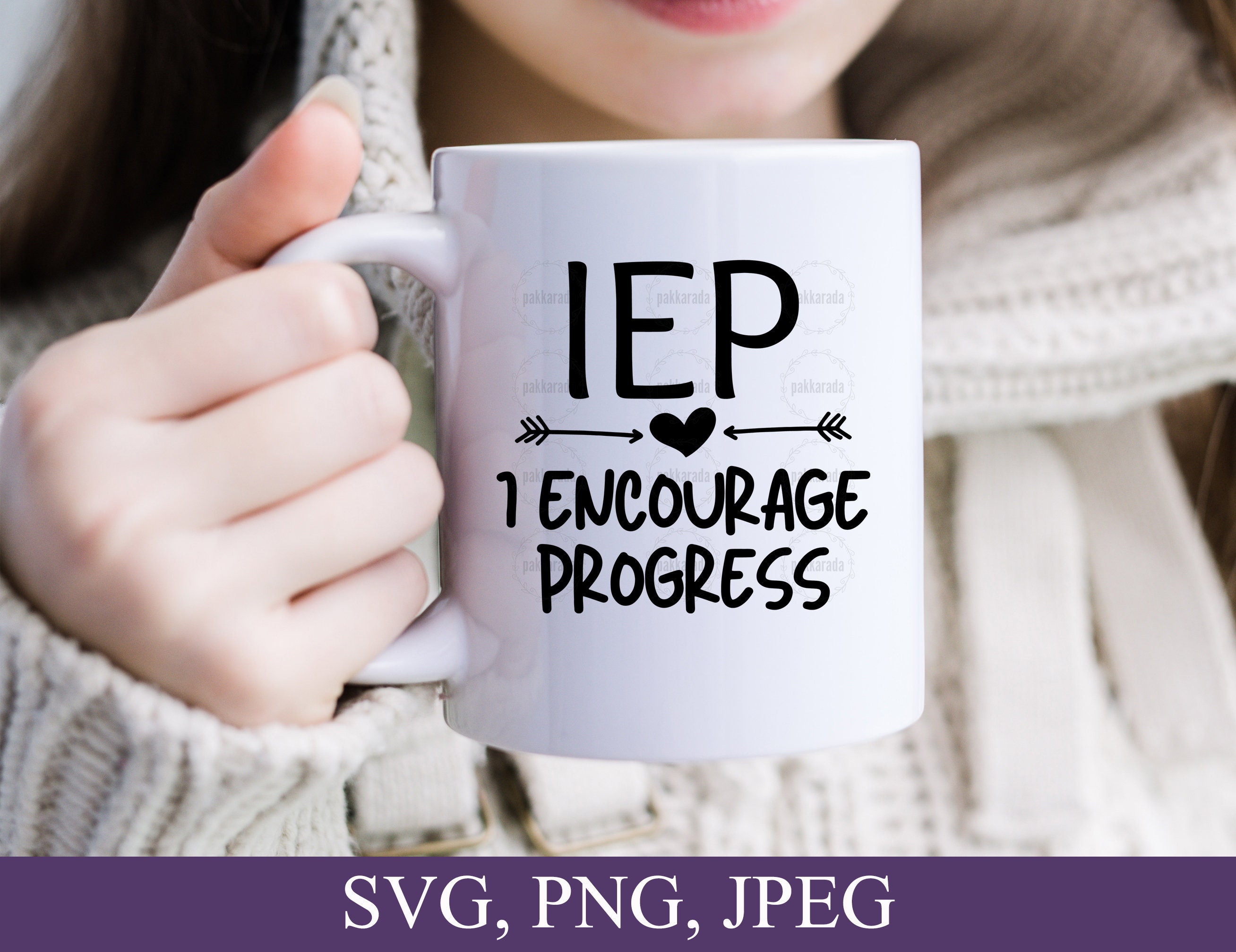 IEP I Encourage Progress Svg & Png Special Education Teacher | Etsy