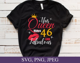 46 Years Old Svg | Etsy