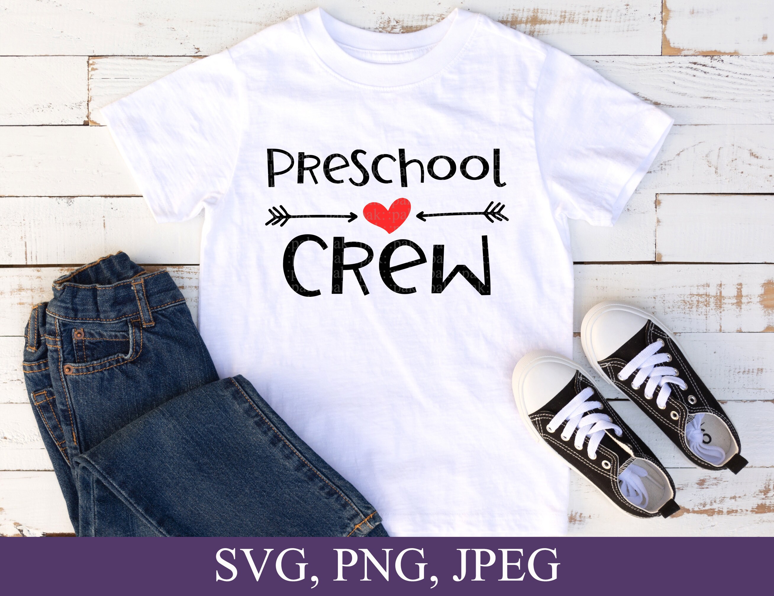 Preschool Crew, Preschool Svg for Matching Shirt, Preschool Svg ...