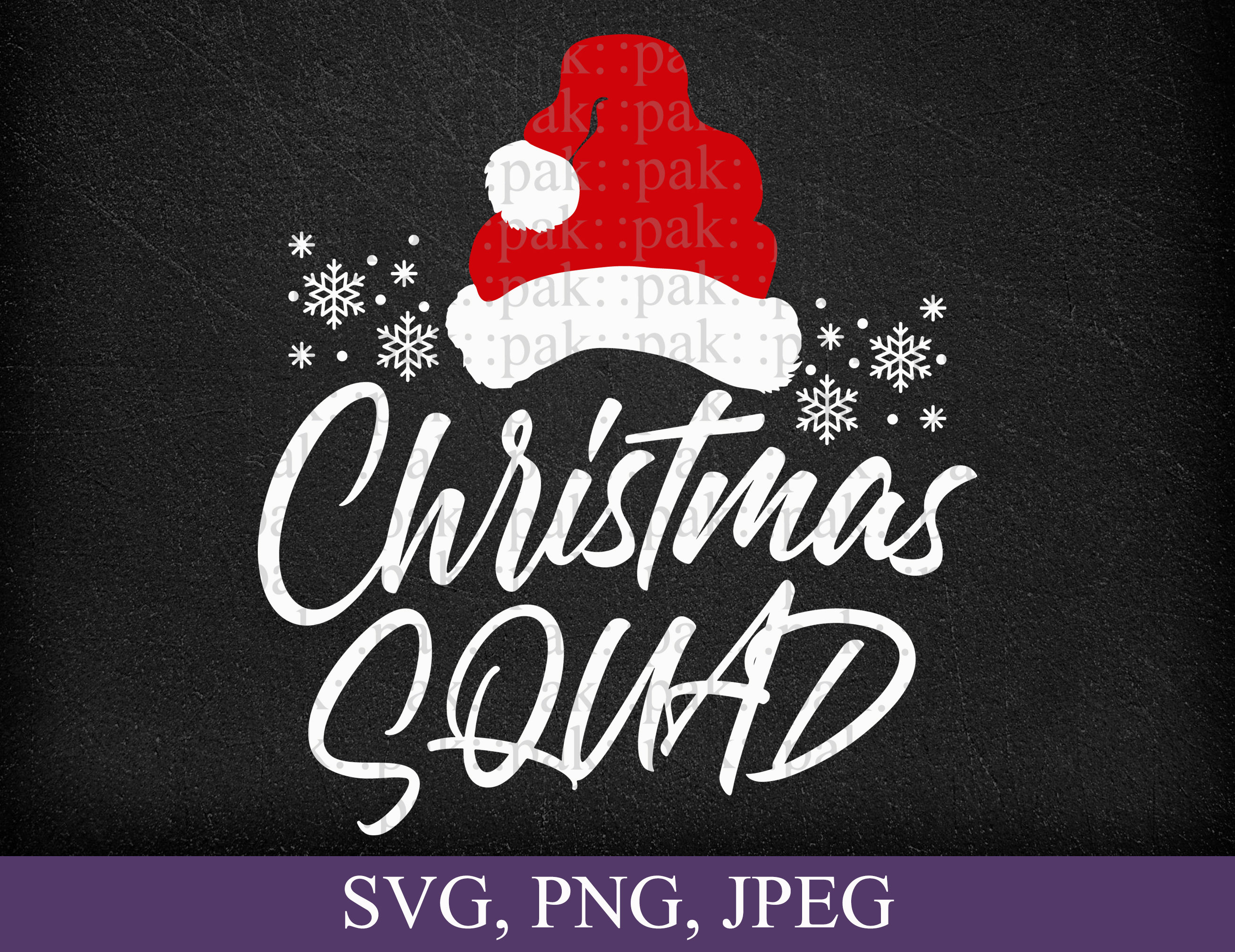 Christmas Squad Svg Png Files for Family Matching Shirt Design - Etsy