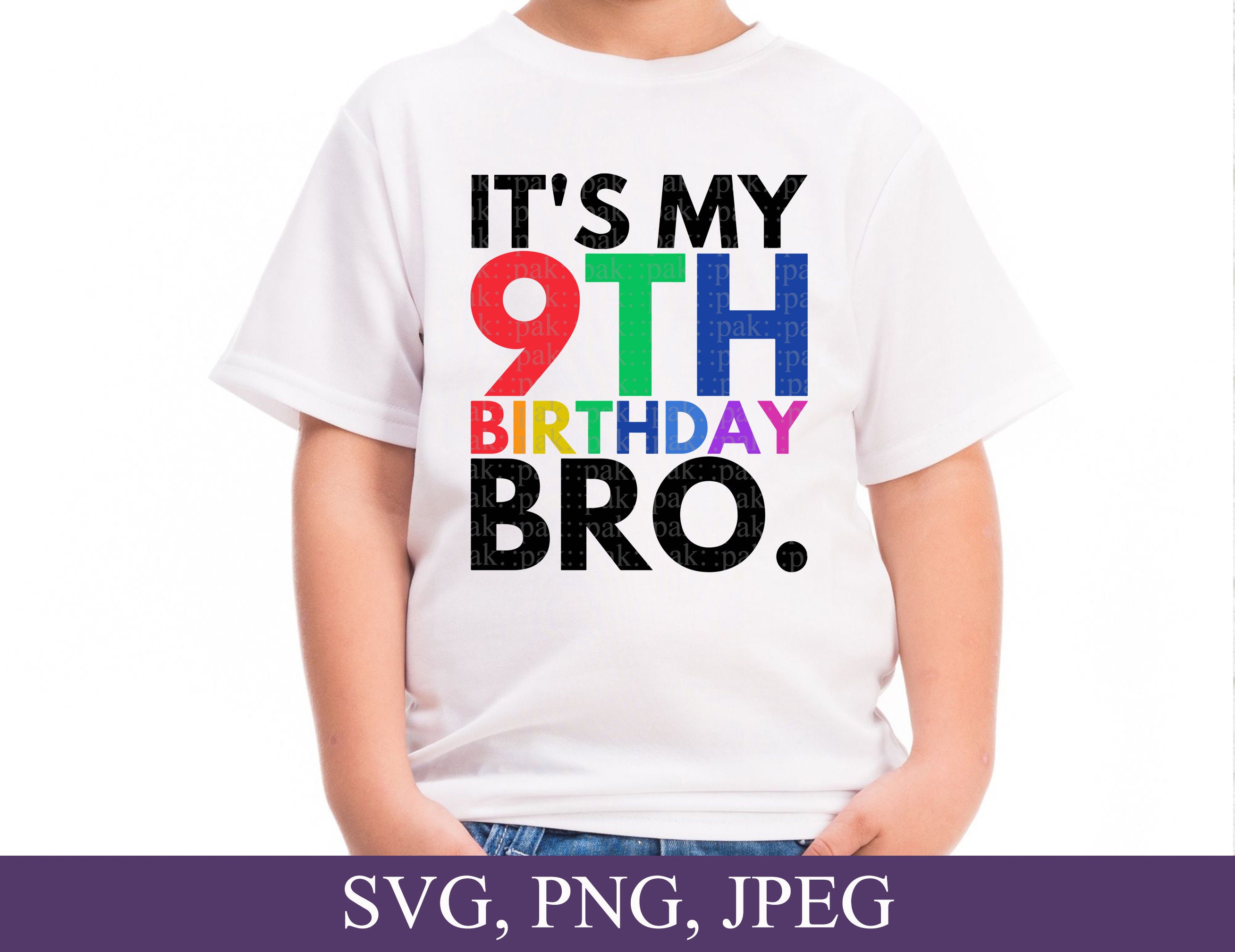 It's My 9th Birthday Bro. Svg Level 9 Unlocked Birthday - Etsy Canada