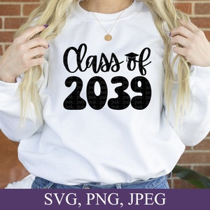 Graduation Years Bundle SVG, Class of 2034, 2035, 2036, 2037, 2038 ...