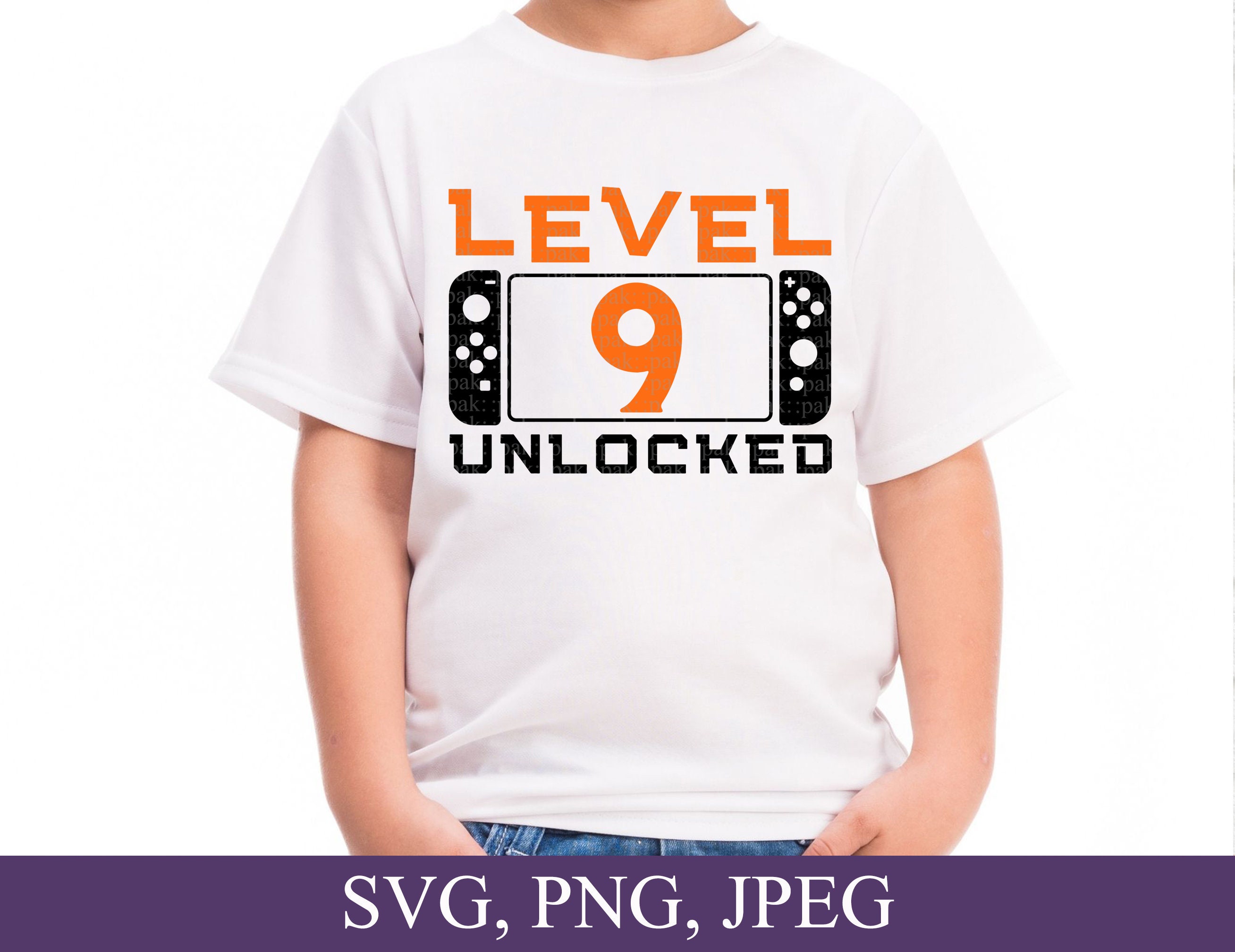 Level 9 Unlocked, 9th Birthday Svg, Birthday Boy Svg, 9th Birthday Gift ...