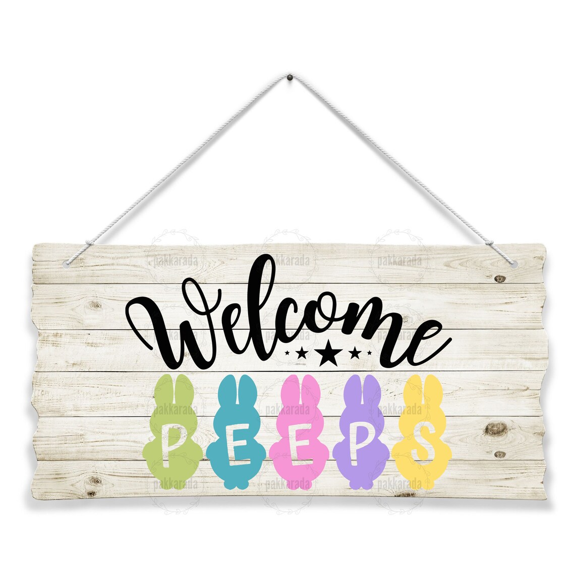Welcome Peeps Svg Welcome Sign Svg Easter Svg Easter Bunny - Etsy