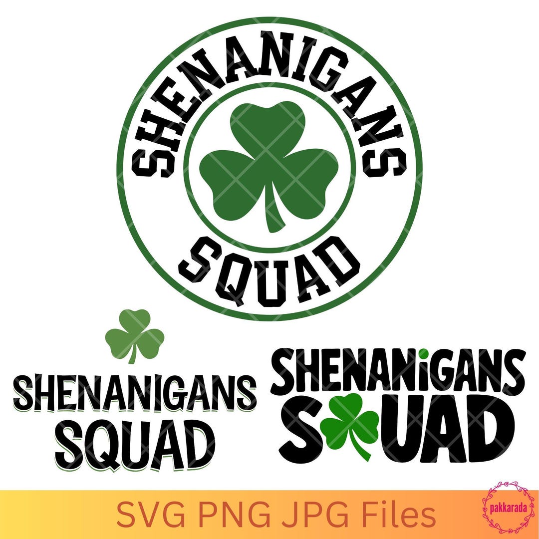 Shenanigans Squad SVG – St. Patrick's Day Group Matching Family Irish ...