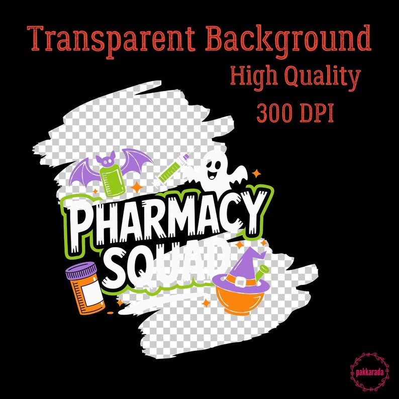 Halloween Pharmacy Squad SVG – Funny Pharmacy Halloween Shirt Design ...