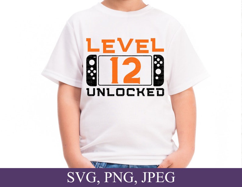 Level 12 Unlocked 12th Birthday Svg Birthday Boy Svg 12th - Etsy