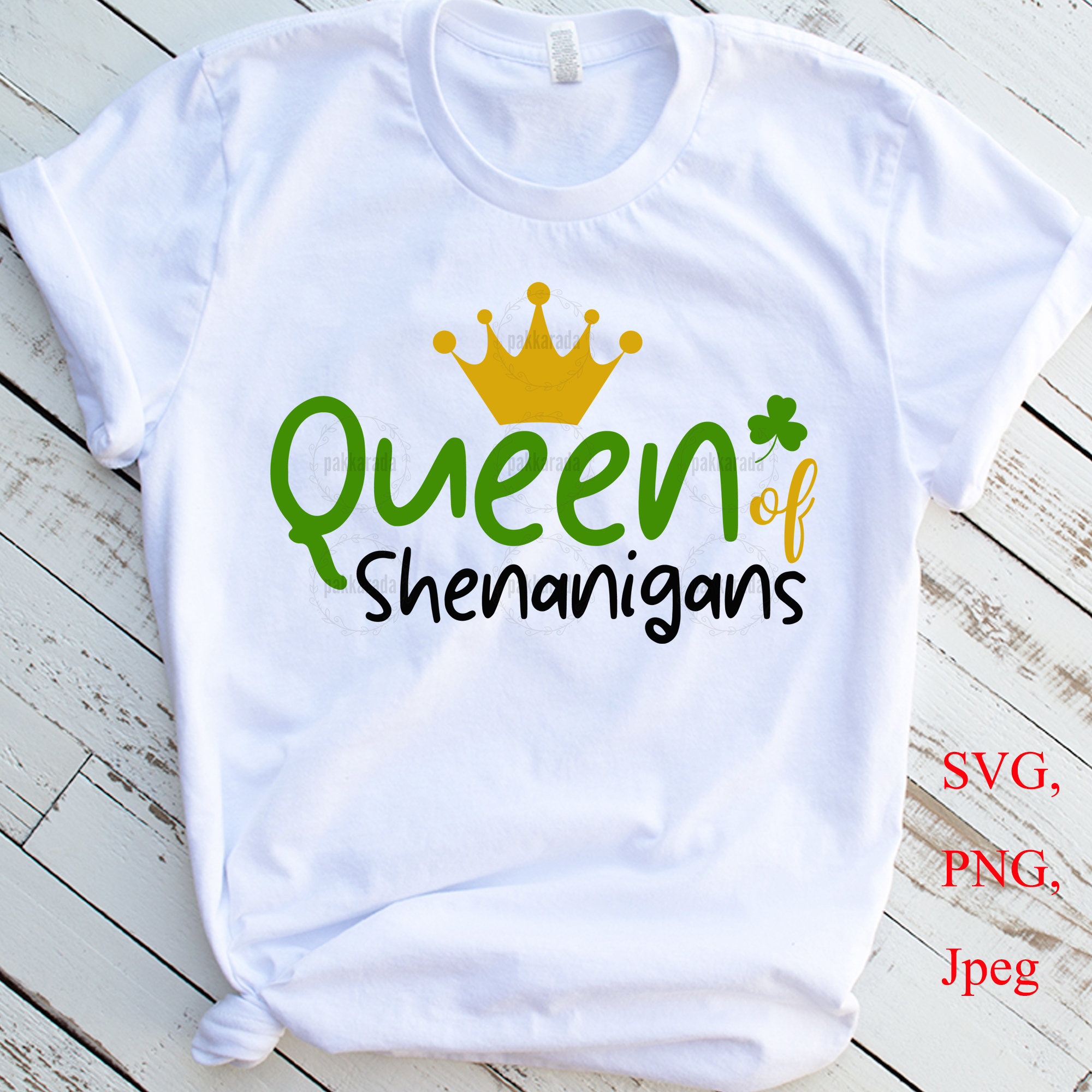 Queen of Shenanigans Svg Shenanigans Svg St Patricks Day - Etsy