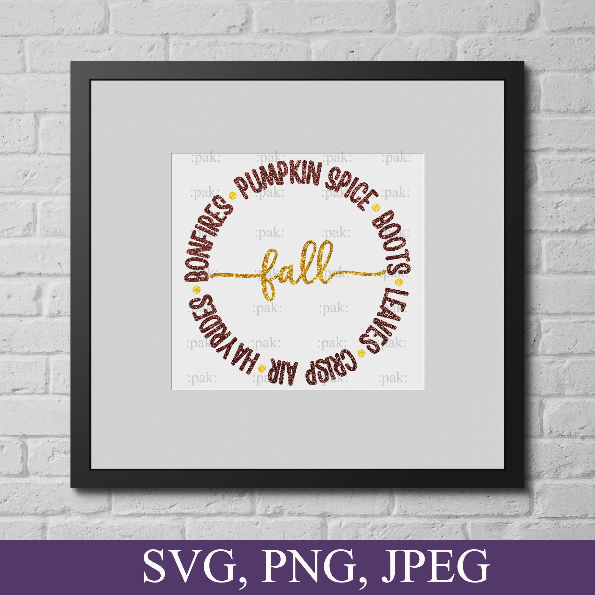 Fall Svg Fall Things Svg Pumpkin Spice Boots Leaves Crisp | Etsy