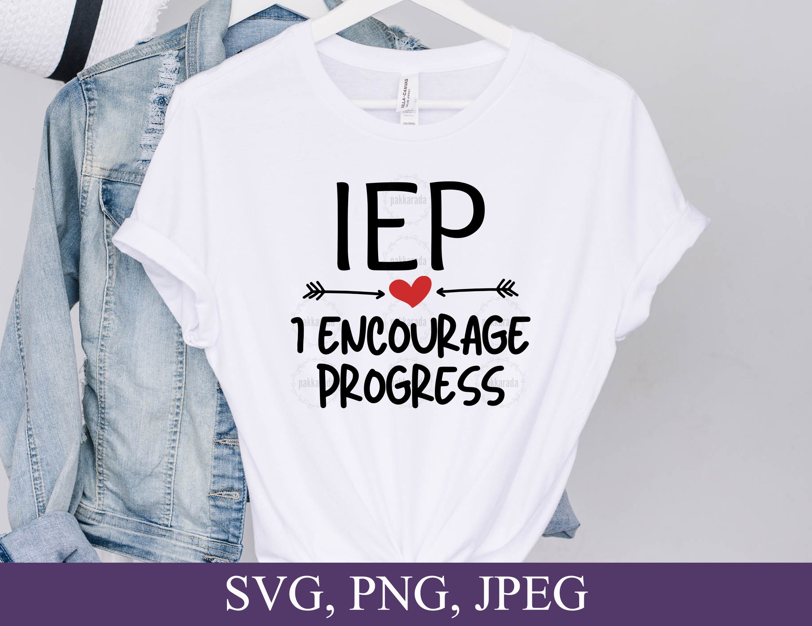 IEP I Encourage Progress Svg & Png Special Education Teacher | Etsy
