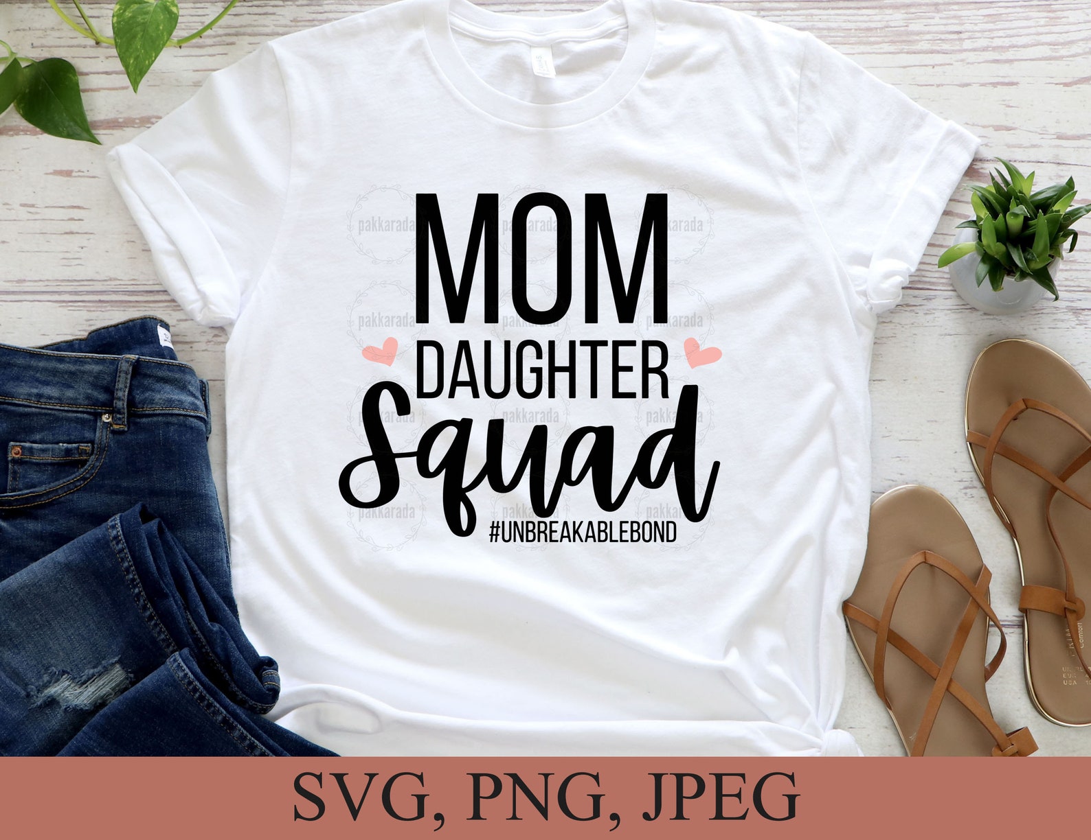 Mom Daughter Squad Svg Unbreakable Bond Svg Mother Daughter Etsy