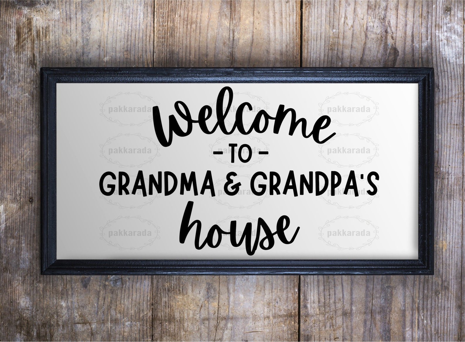 Welcome to Grandma & Grandpa's House Svg Welcome Doormat | Etsy