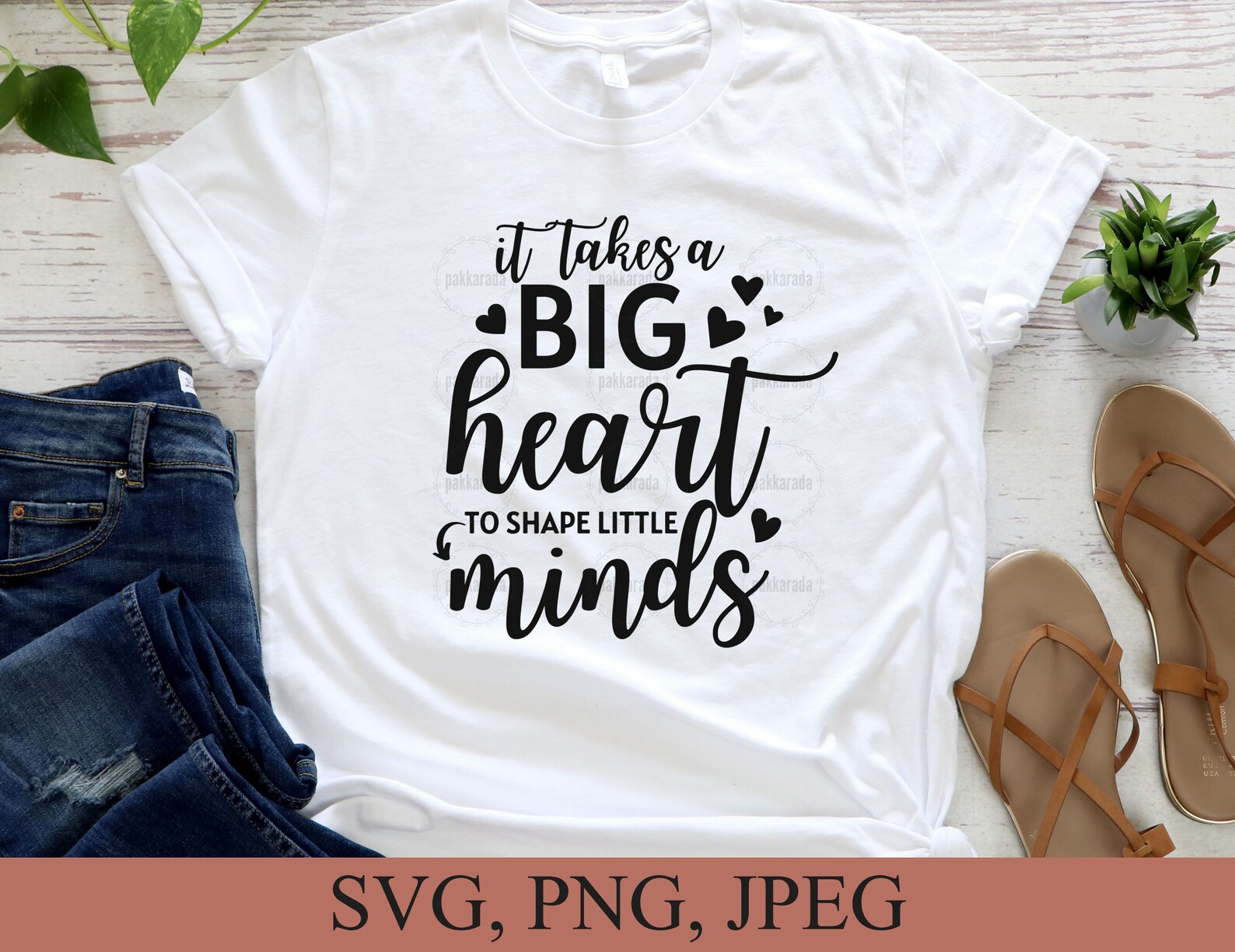 It Takes A Big Heart to Shape Little Minds SVG Teacher Svg | Etsy