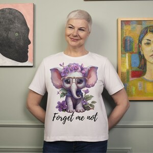 Forget Me Not PNG, Alzheimer's Awareness, Grandma Gift, Family Support ...