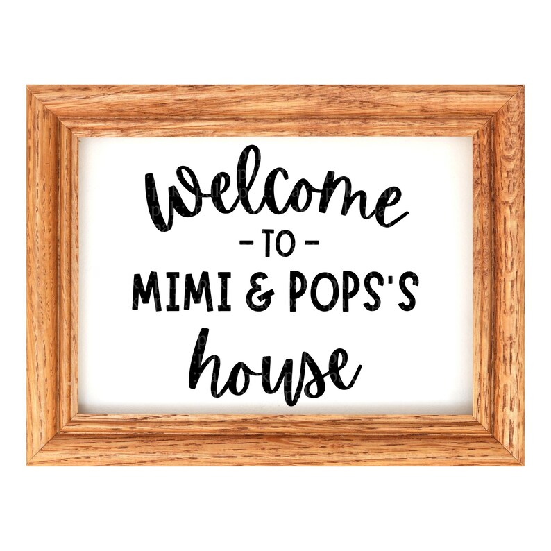 Welcome to Mimi & Pops's House Svg Welcome Doormat Svg - Etsy