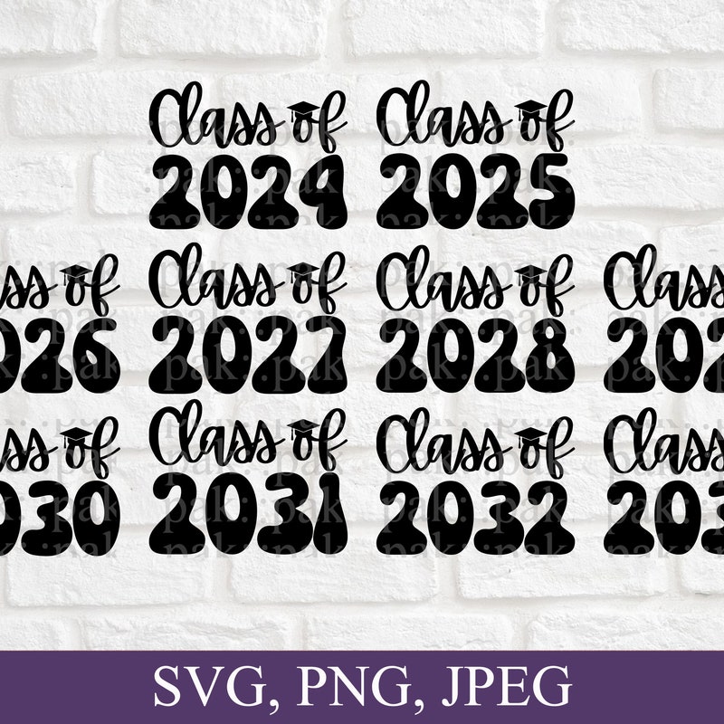 Class of 2025 Clipart - Etsy
