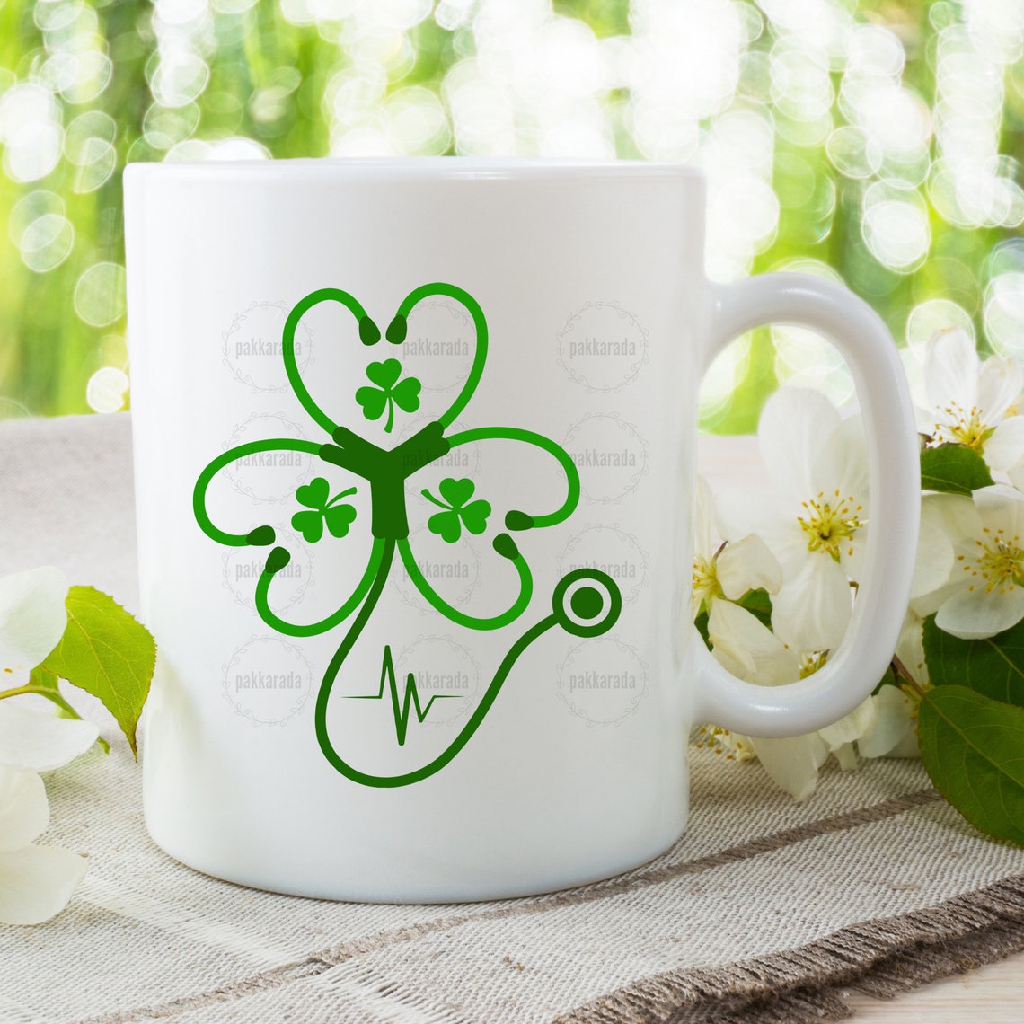 Nurse St. Patrick's Day Svg Stethoscope Svg Shamrock - Etsy
