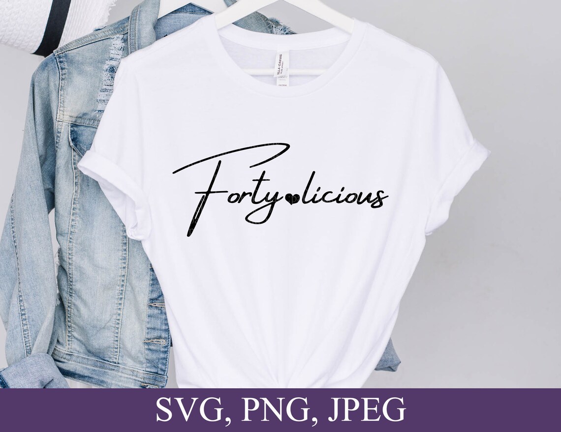 Forty-licious 40th Birthday Forty Birthday Gifts Svg Files | Etsy