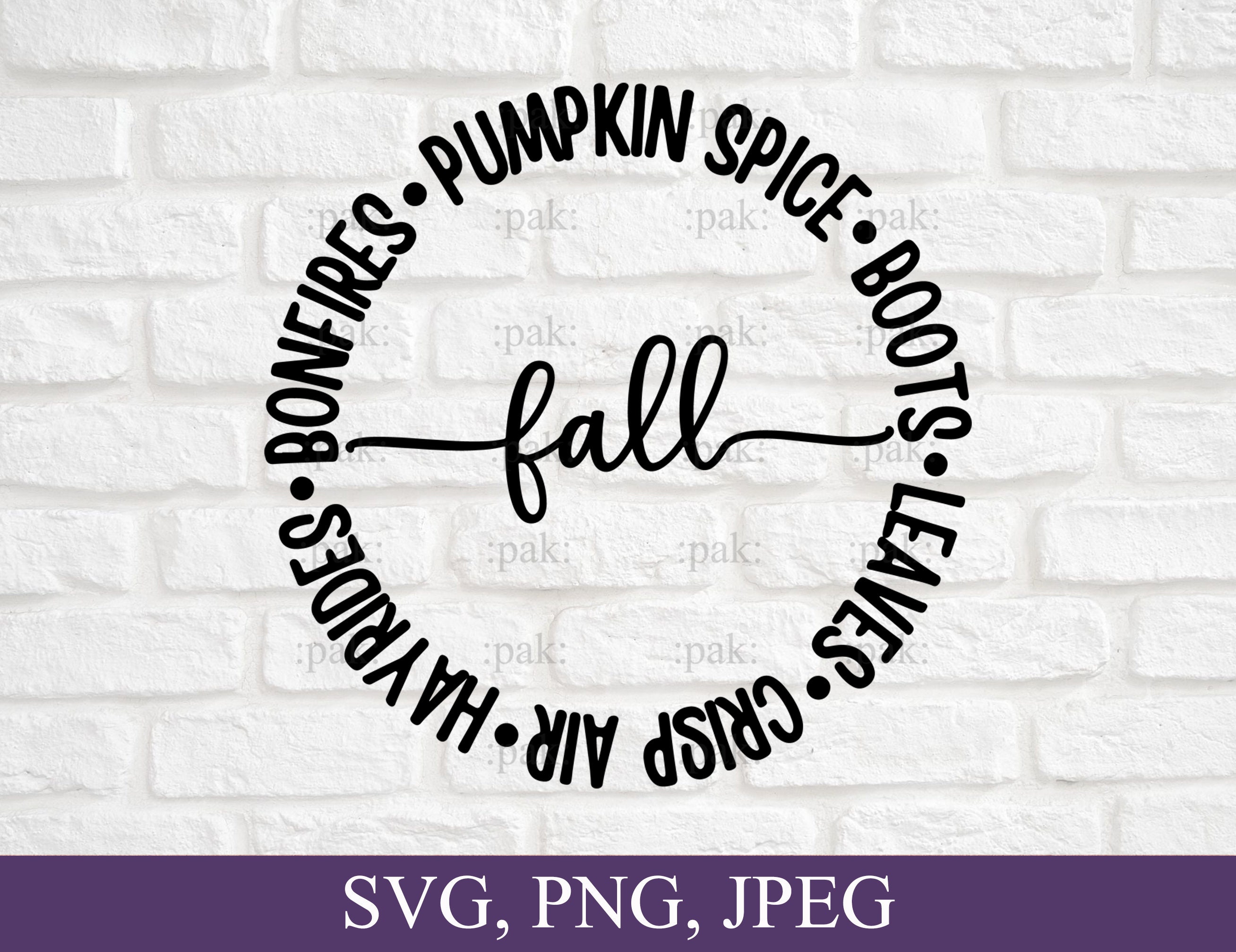 Fall Svg Fall Things Svg Pumpkin Spice Boots Leaves Crisp | Etsy