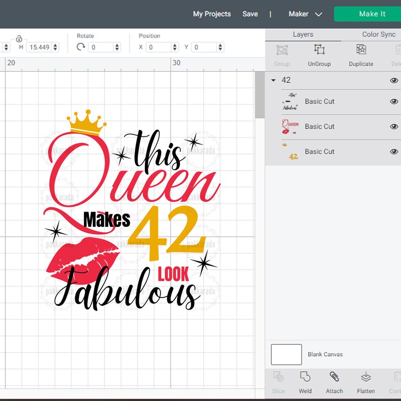 This Queen Makes 42 Look Fabulous Svg, 42th Birthday Svg, 42 Years Old ...