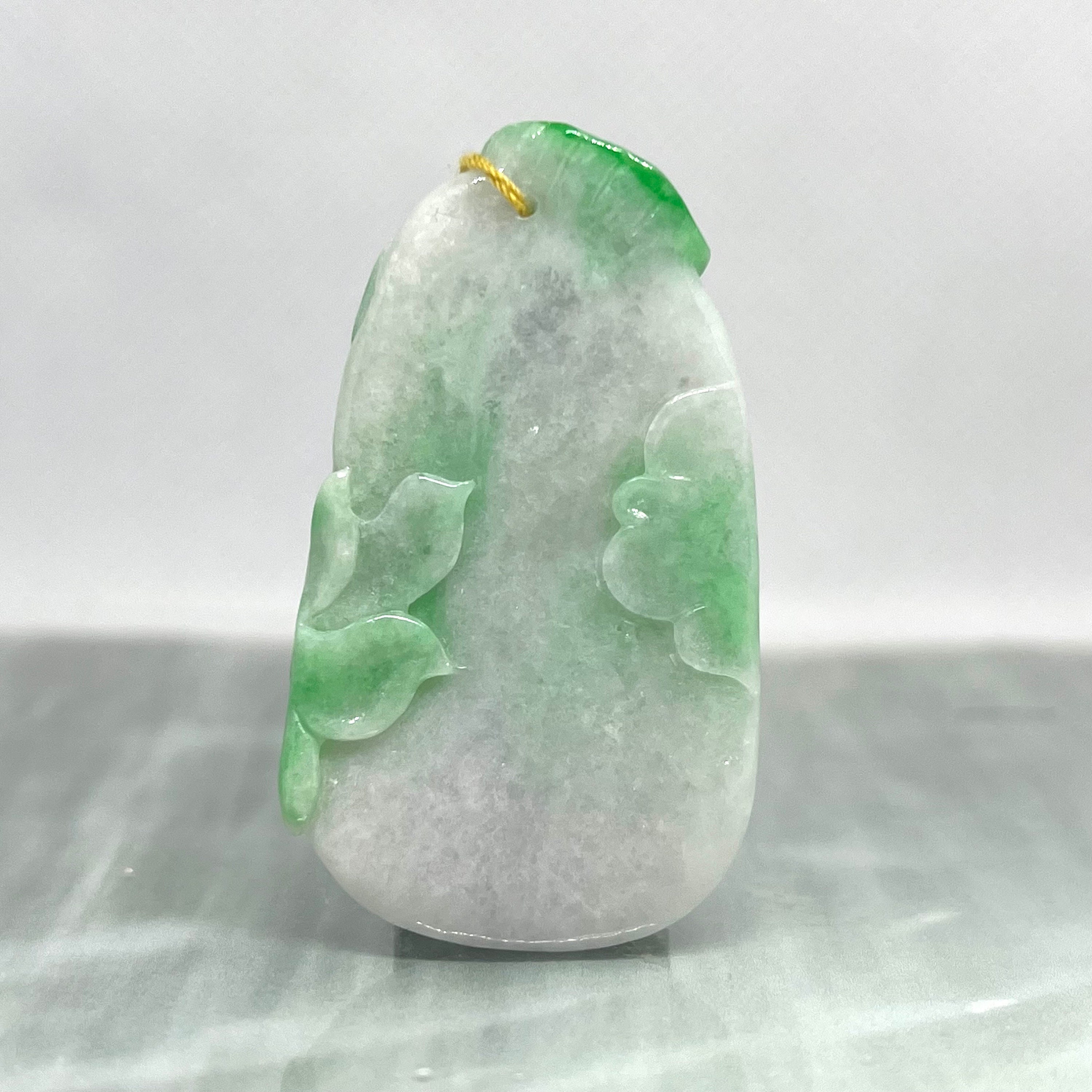 Natural Moss of Snow Jadeite Jade - Etsy