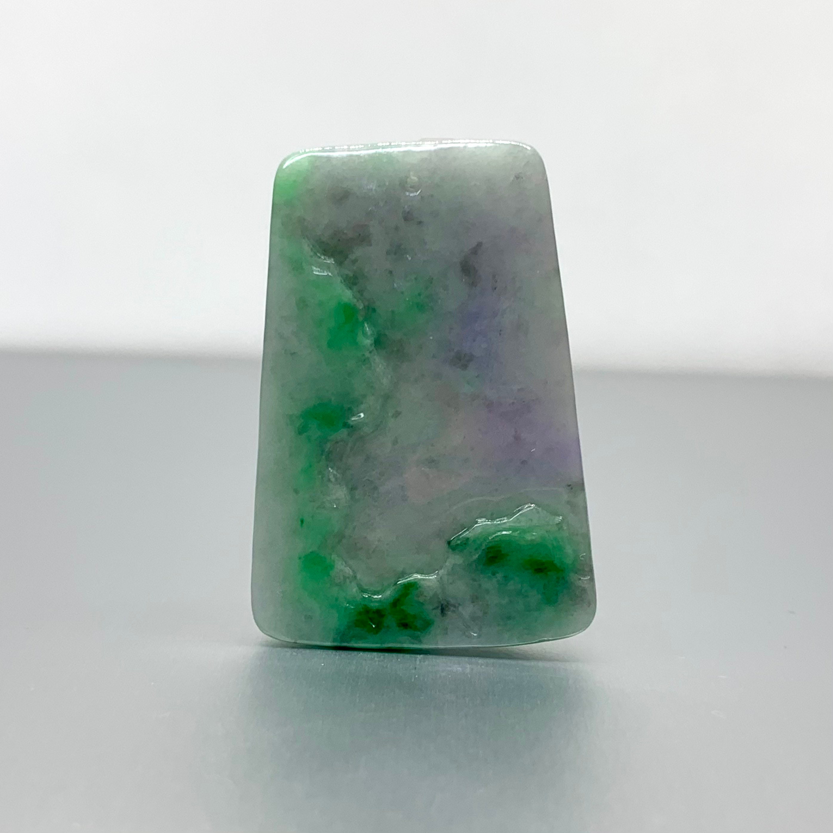 Vintage Bio Color Jadeite Jade Grade A Hand Carved With Landscape Pure ...