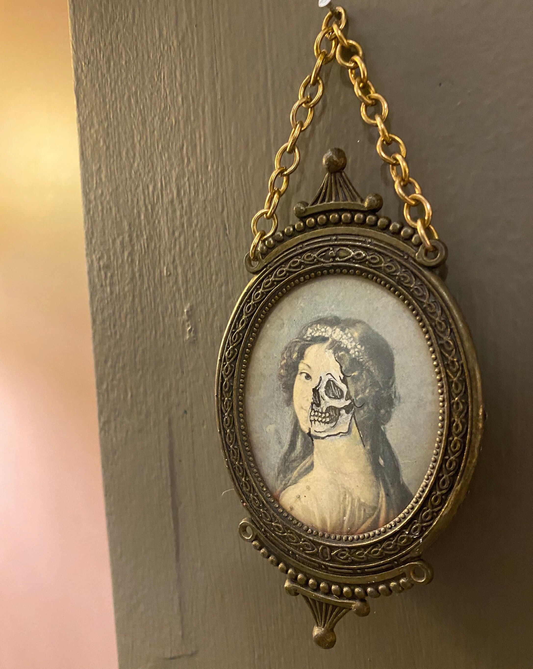 Skeletal Portrait, Framed Vintage Photo Collage Creepy Art - Etsy