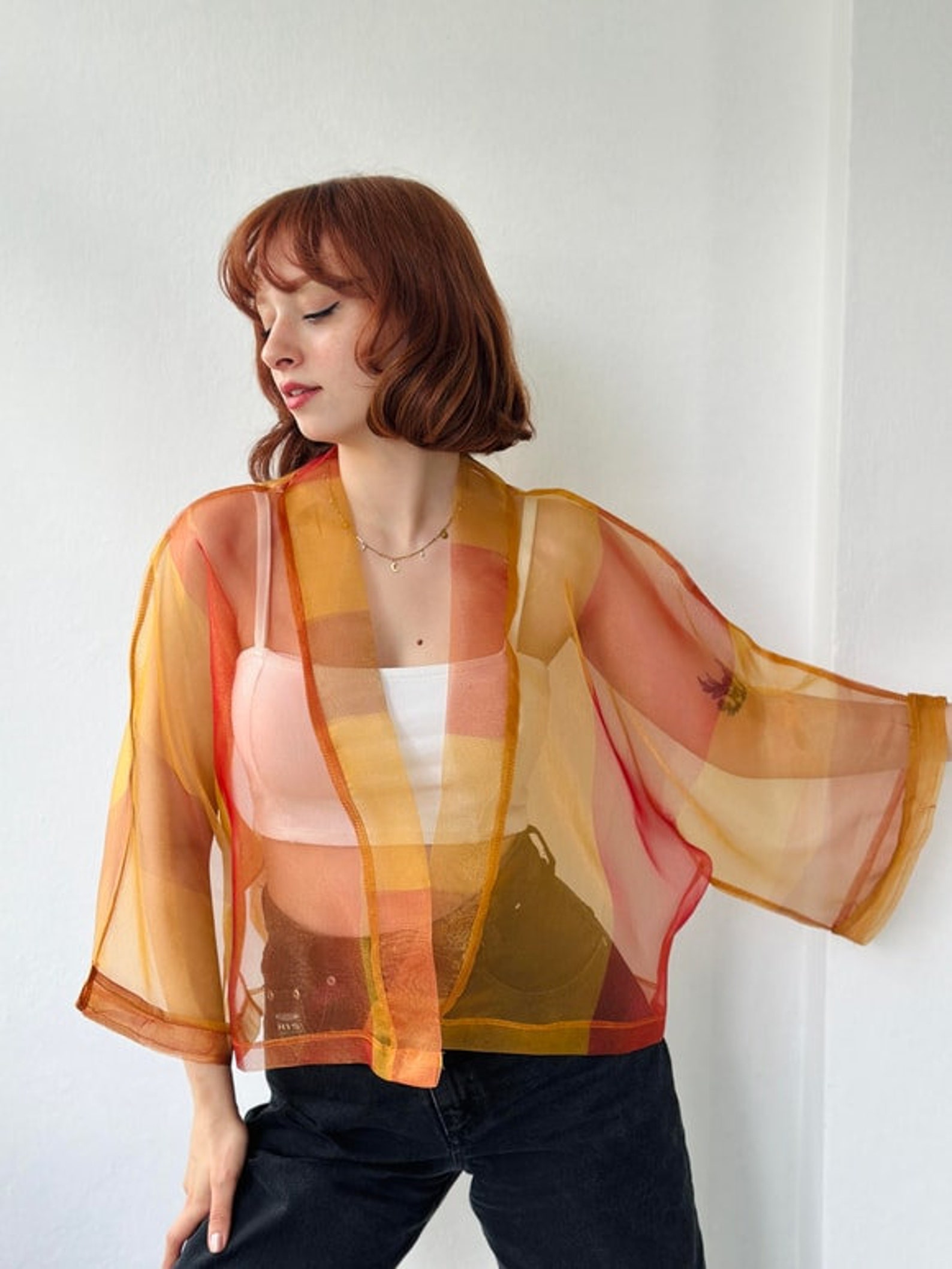 Funky Mash Mini Kimono for Women | Colorful Design Style | Robes ...