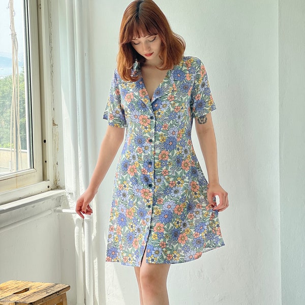 Button Front Dress - Etsy