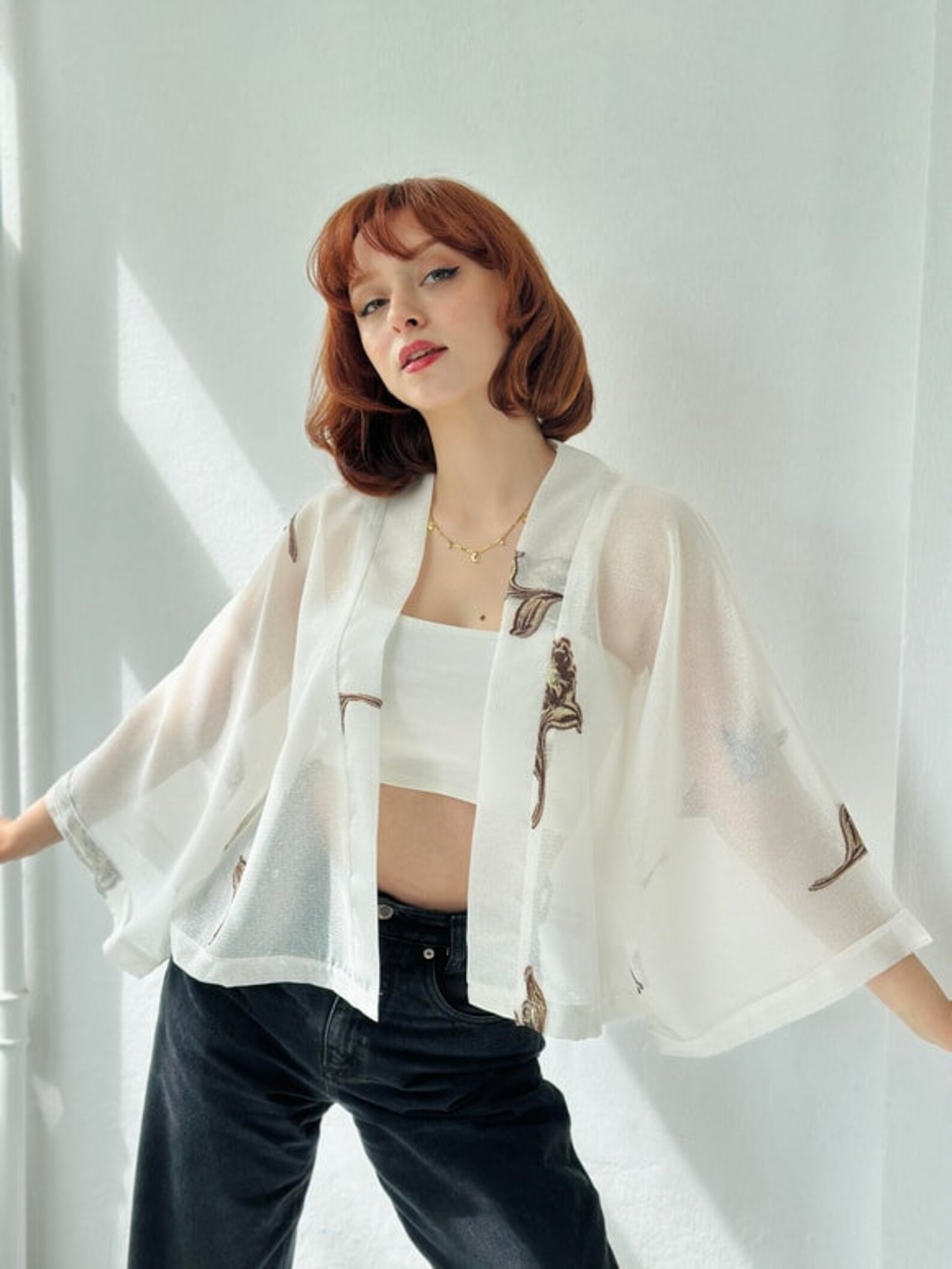 Funky Mash Mini Kimono for Women | Colorful Design Style | Robes ...