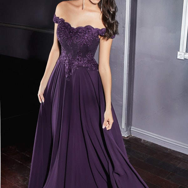 Chiffon Prom Dress - Etsy