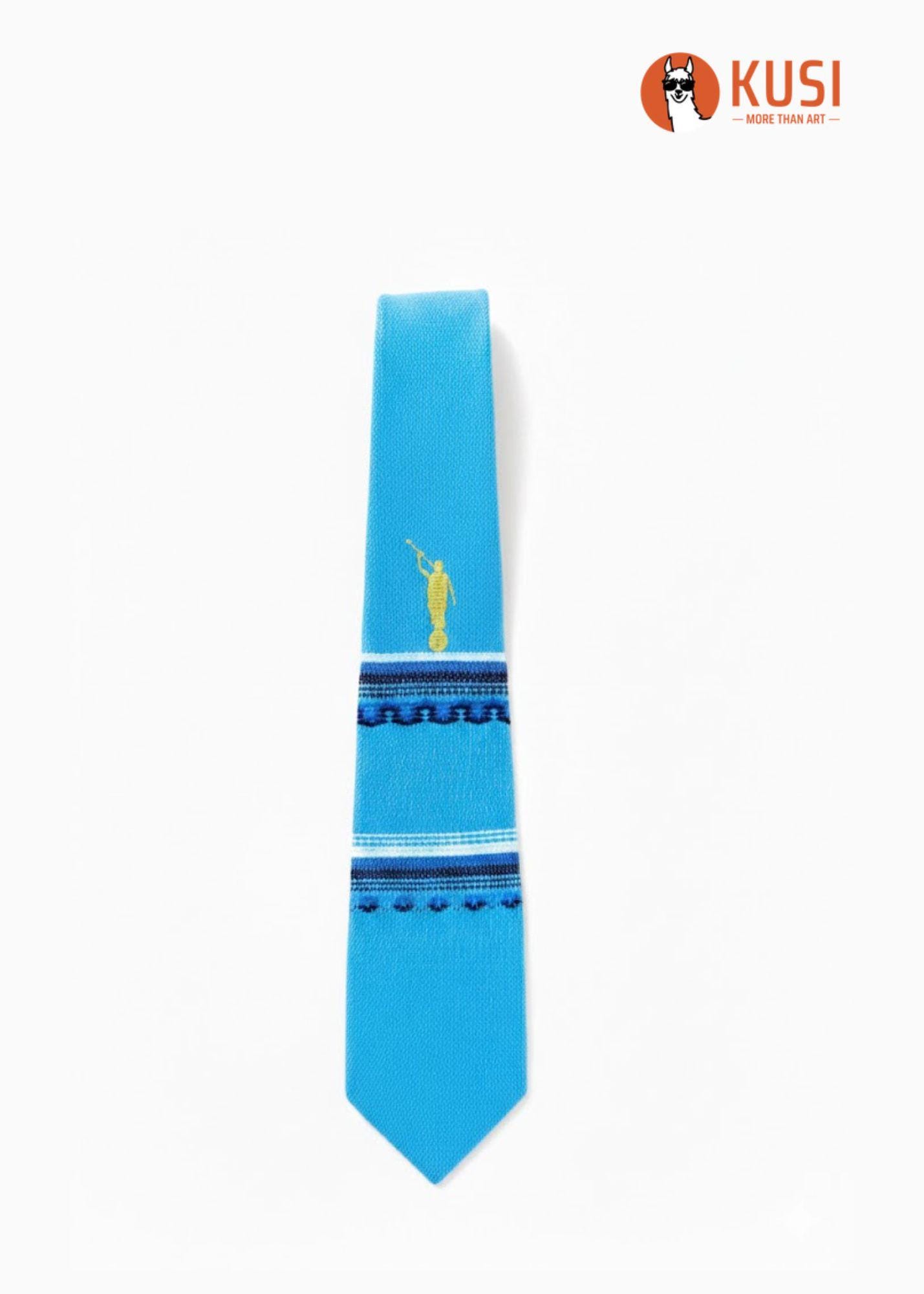 Handwoven LDS Tie | Sky Blue Moroni - Etsy